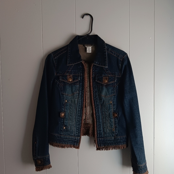 CAbi | Jackets & Coats | Cabi Blue Denim Jacket Size Xs So Cute | Poshmark